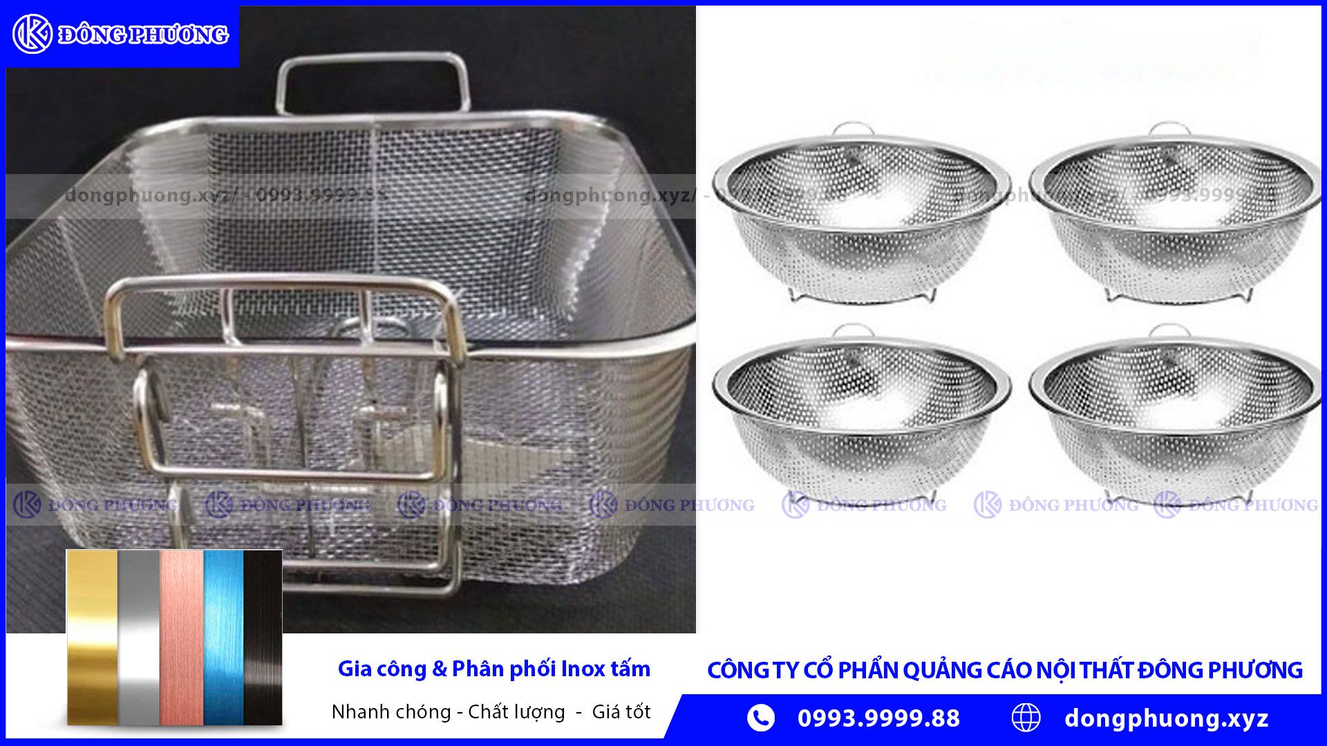 Rổ rá inox - vật dụng nhà bếp an toàn và hiệu quả